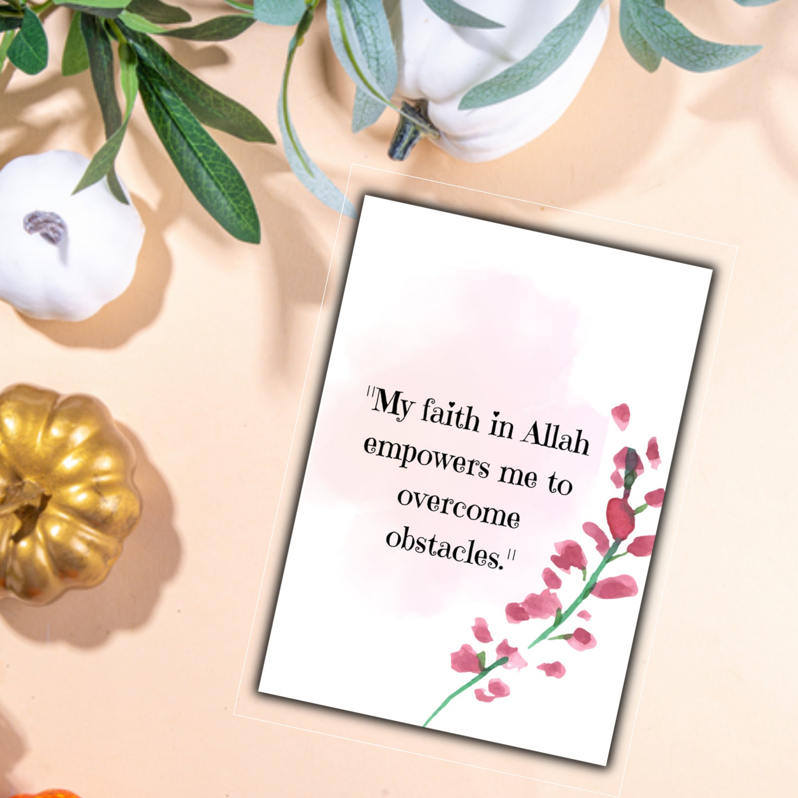 Islamic Affirmations Cards, Islamic Reminders, Motivational Quotes ...