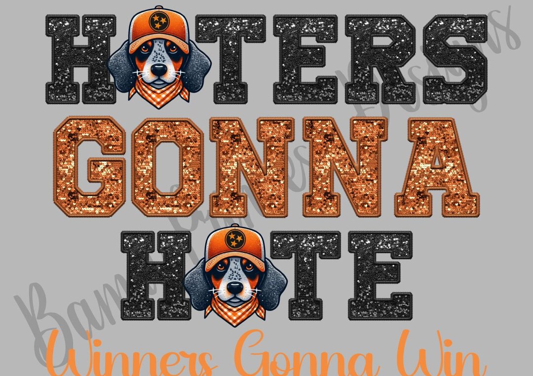 TN Vols Haters Gonna Hate Faux Embroidery and Sequin Sublimation - Etsy
