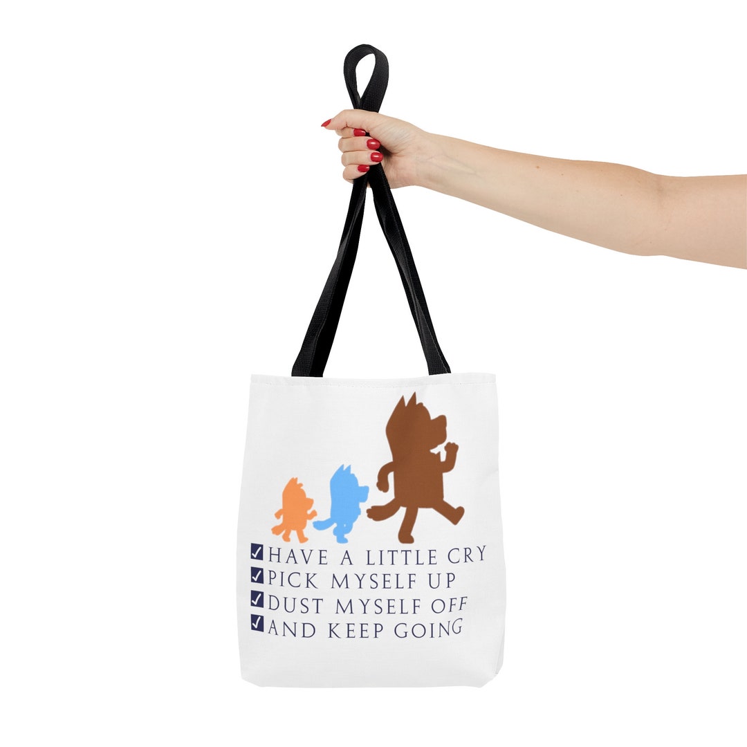 Bluey Inspirational Quote Tote Bag AOP Mental Health Matters Suicide ...