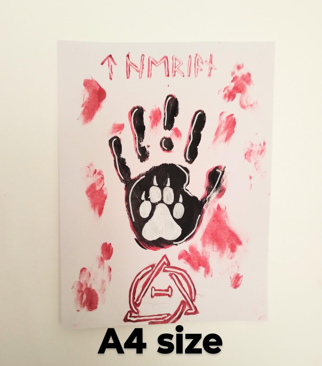 Poster, Therian Poster, Paw Poster, Horror Poster, Painting, Therian ...