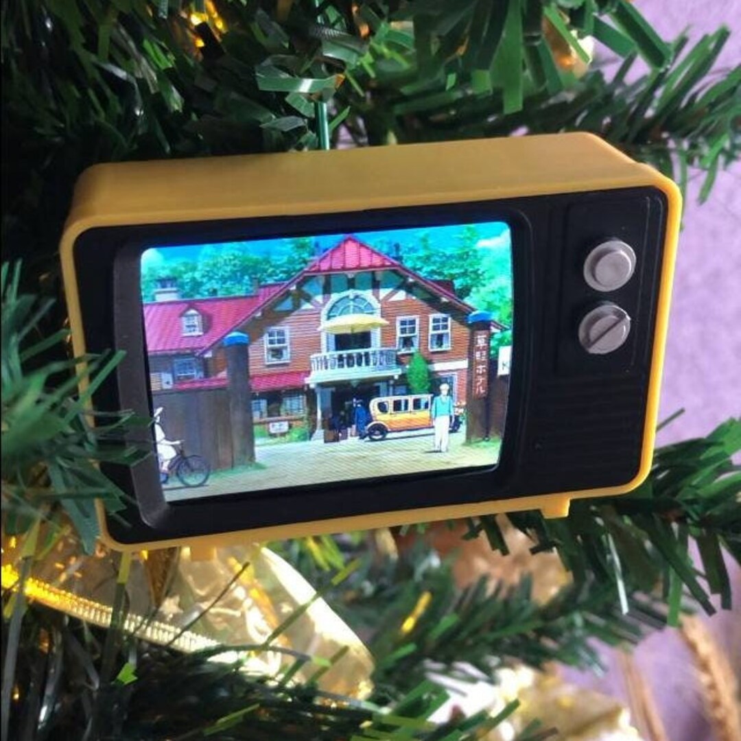 Real Working Mini Tv as Christmas Ornament Copy Paste Custom - Etsy