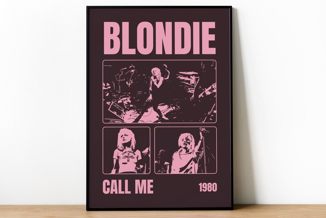 Blondie Call Me 1980s Poster Print Debbie Harry Retro Wall Art ...