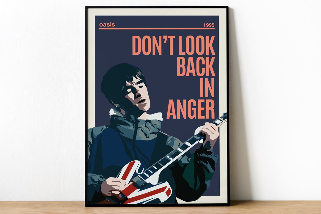 Don't Look Back in Anger Noel Gallagher Oasis Poster - Etsy