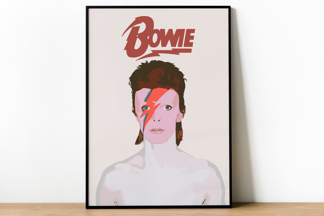 David Bowie Aladdin Sane Poster Print Ziggy Stardust Retro - Etsy