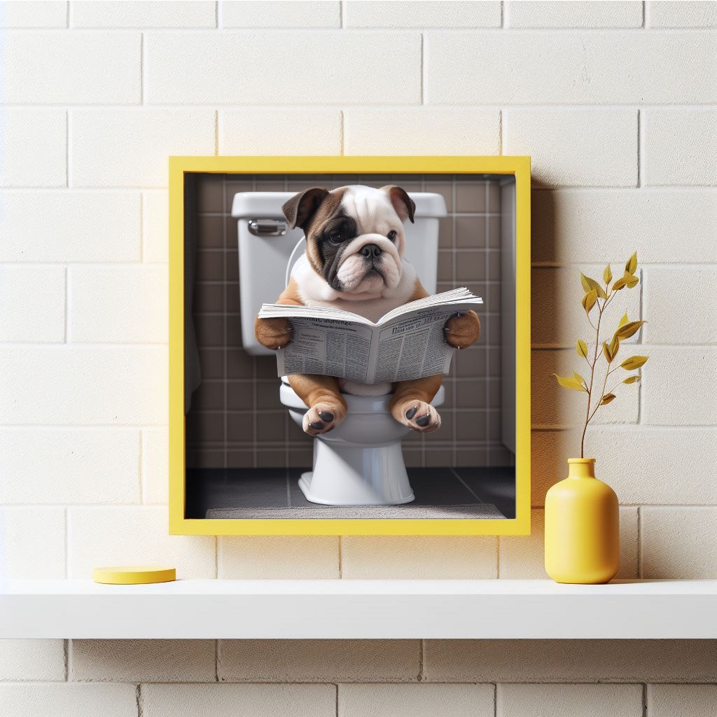 Cute Animals Sitting on the Toilet Prints Square Funky - Etsy