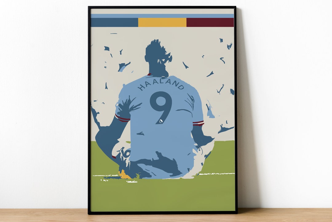 Erling Haaland Poster Print Haaland Man City Celebration - Etsy