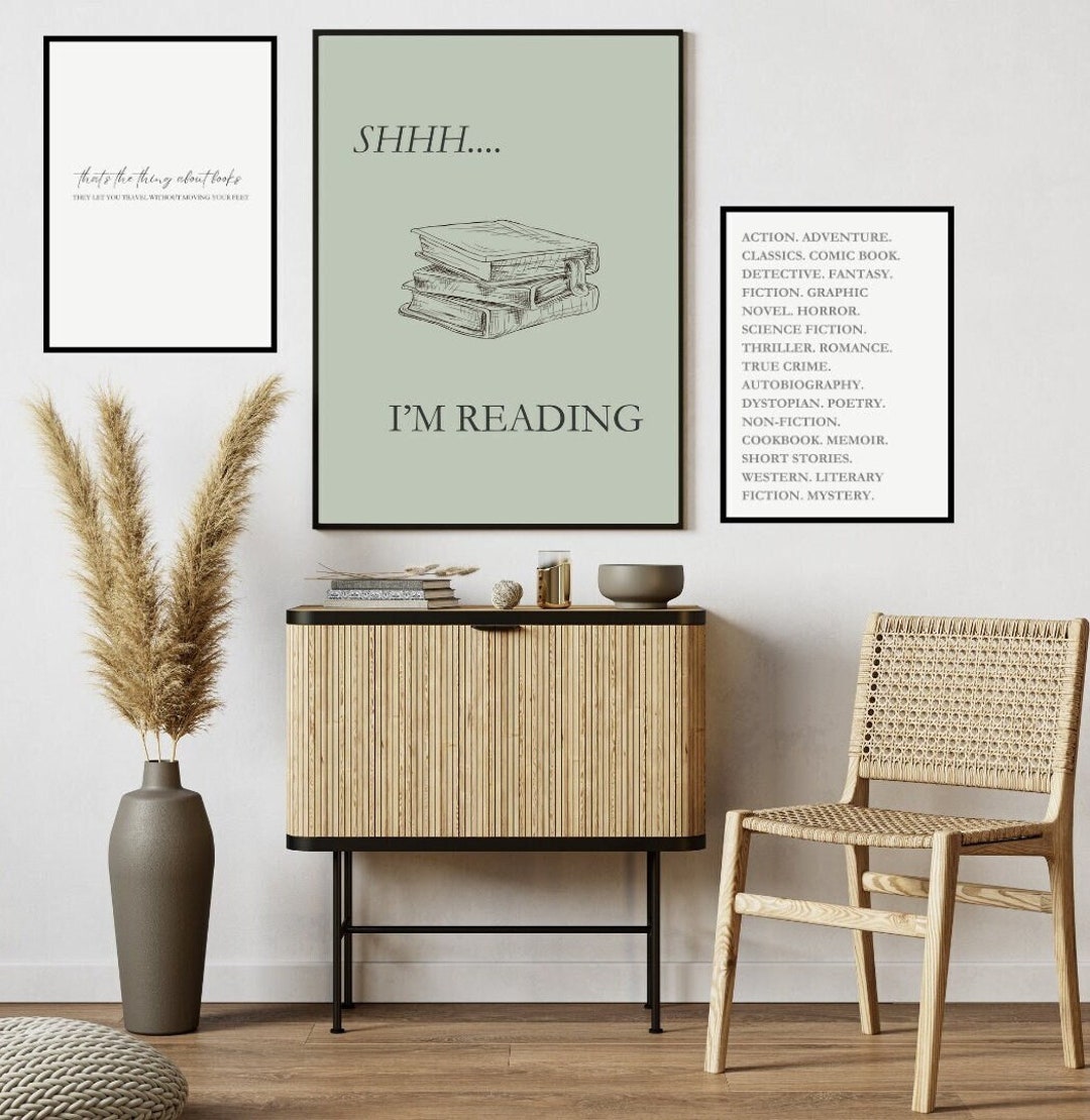 Book Lover Digital Art | Digital Download | Printable Wall Art ...