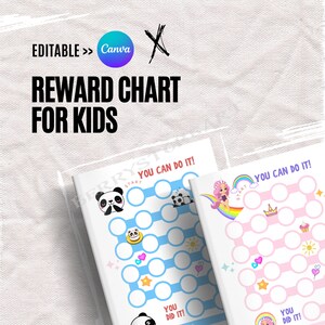 Panda Reward Chart, Unicorn Reward Chart, Toddler Reward Chart, Reward ...