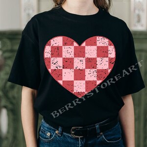 Checkered Heart Svg Bundle: Cut Files Silhouette Cricut - Etsy