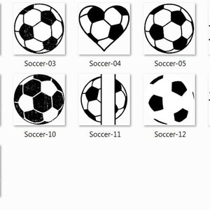 Soccer Ball SVG Bundle: Monogram & Outline Cut Files - Etsy