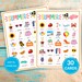Summer Bingo Game: 30 Printable Cards, Vacation Theme (digital Download ...