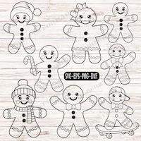 Gingerbread Svg - Etsy