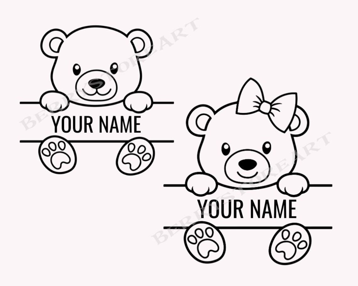 Teddy Bear Outline, Teddy Bear Svg, Teddy Bear Png, Bear Cricut, Bear ...