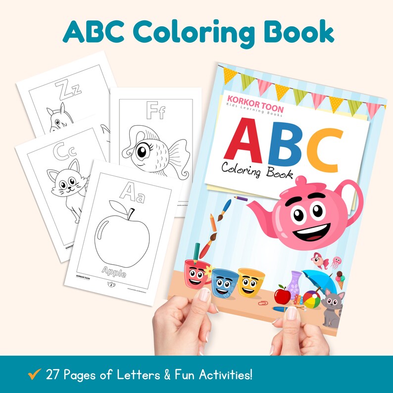 Preschool Learning Coloring Book Interactive Workbook for Kids ...