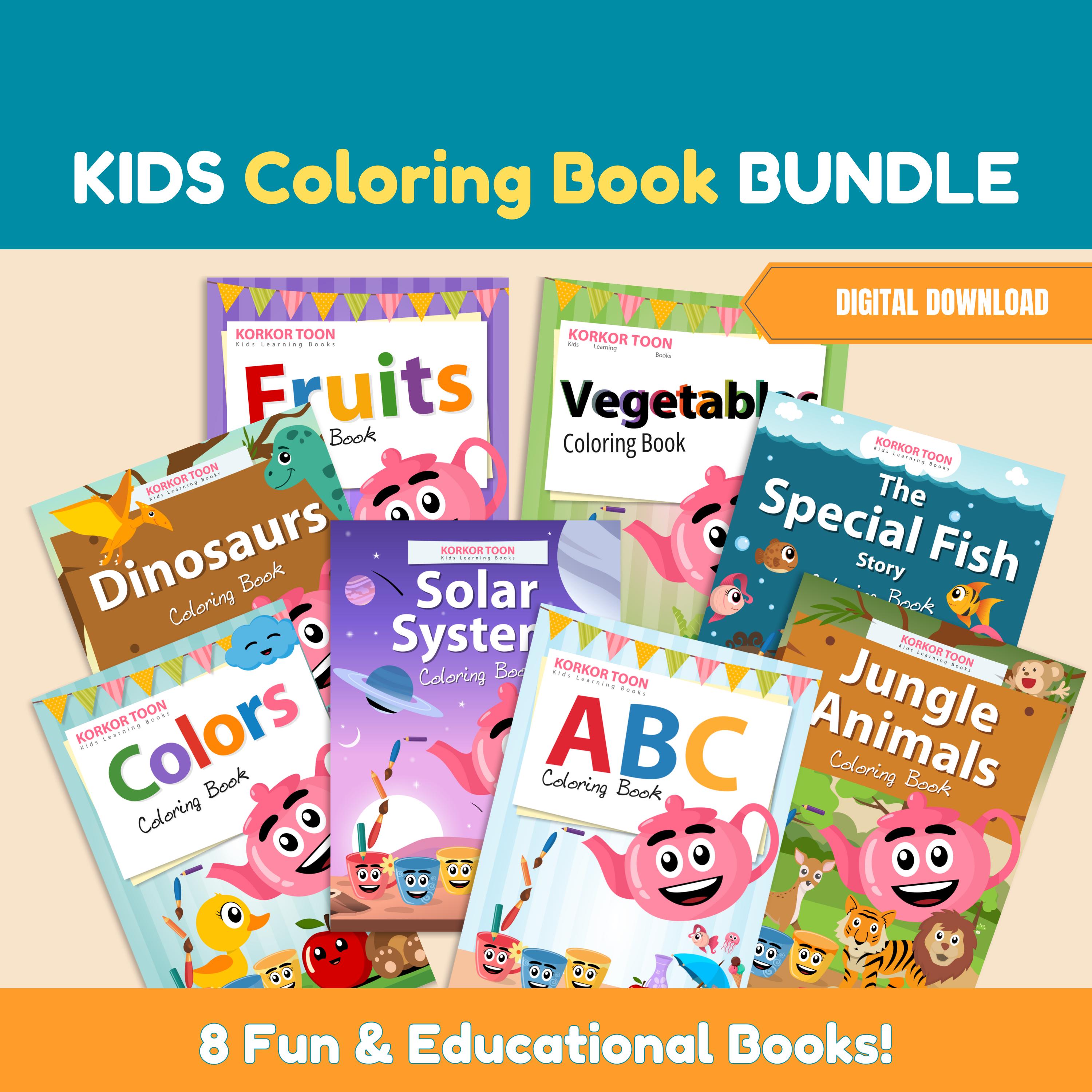 Preschool Learning Coloring Book Interactive Workbook for Kids ...
