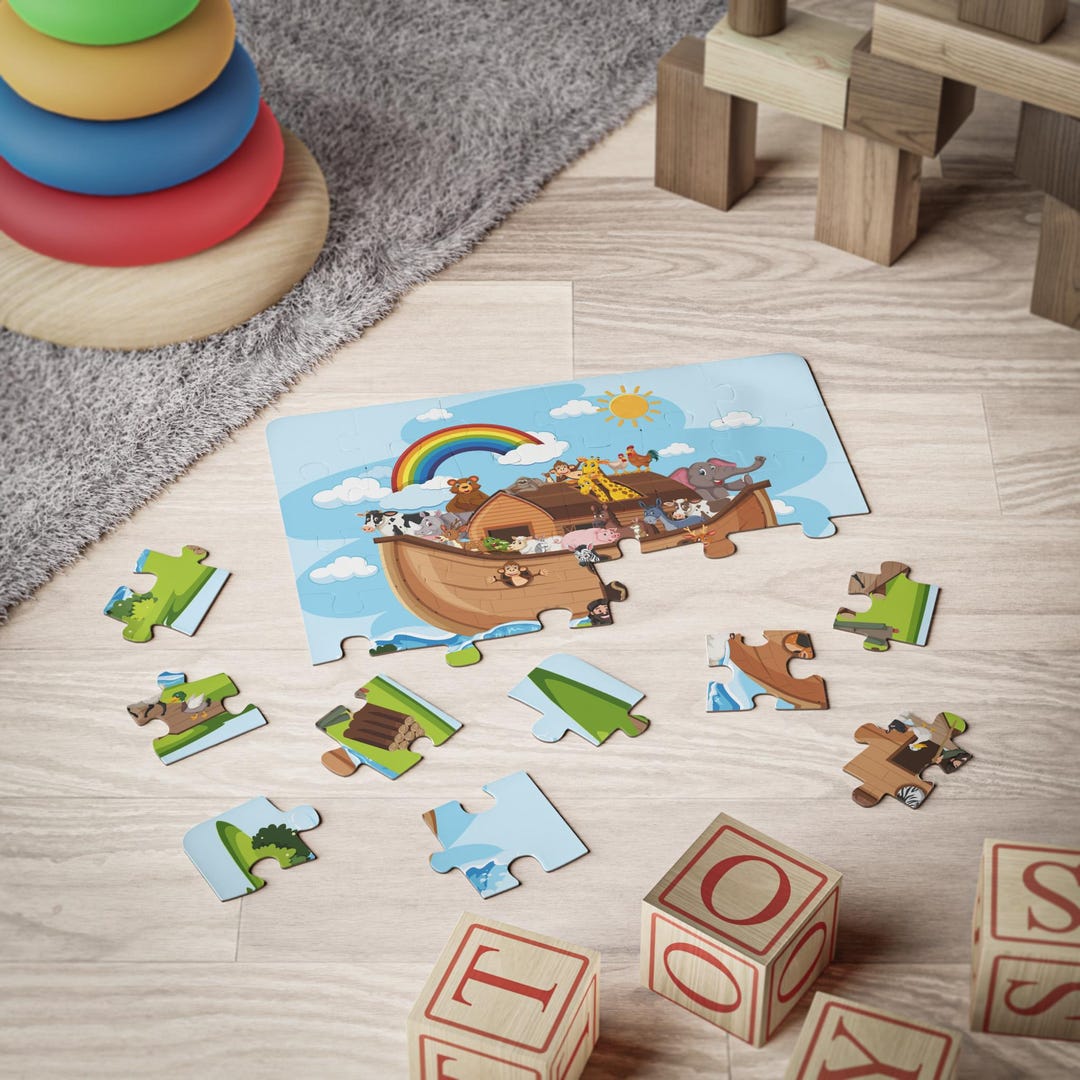 Noah's Ark Kids' Puzzle Playful 30-piece Jigsaw Fun Family Game ...