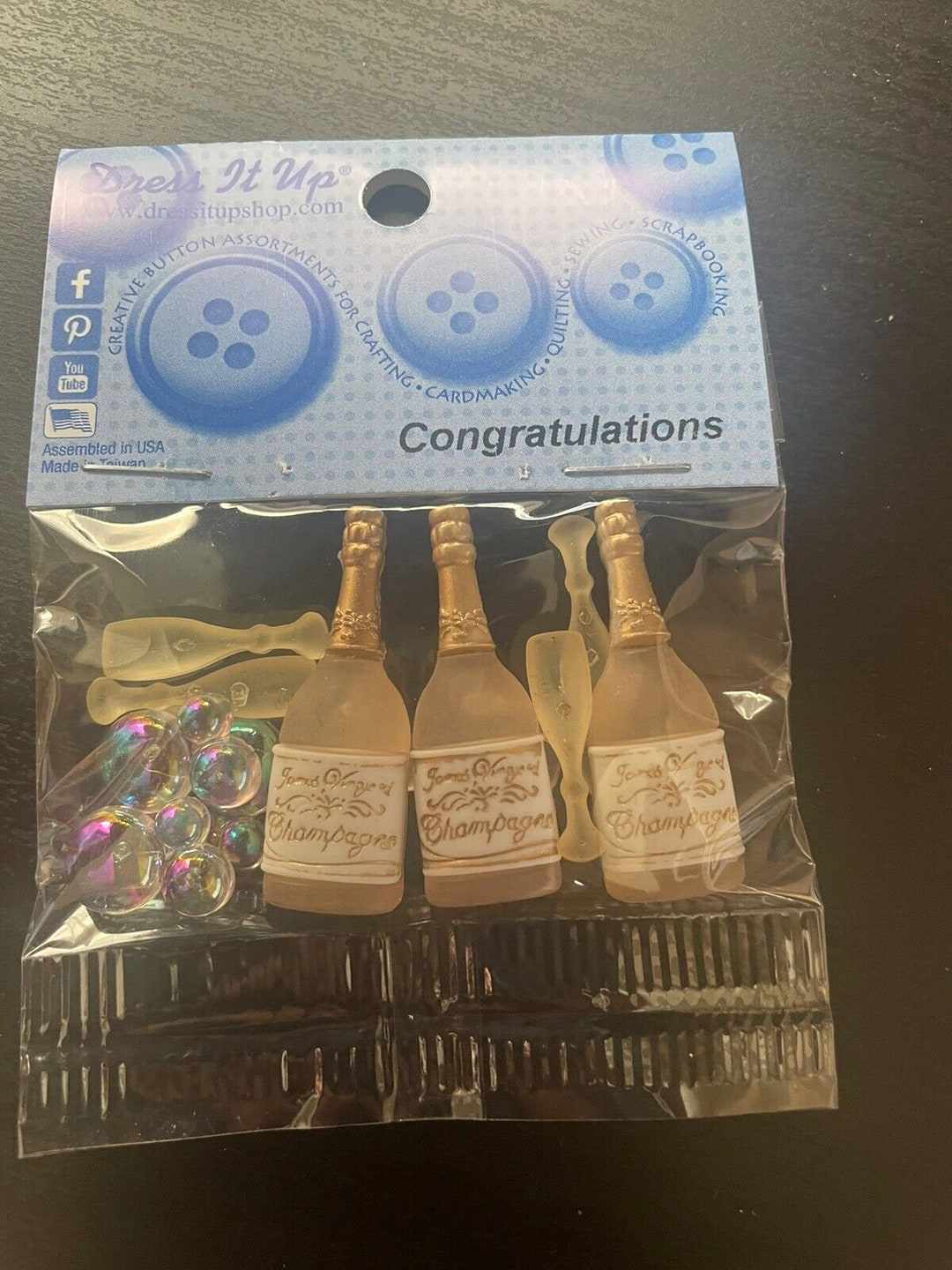 Congratulations Dress It up Buttons Jesse James - Etsy