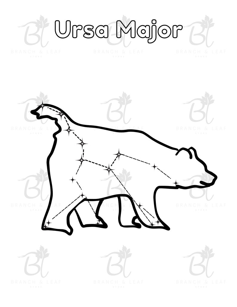 Connect-the-dots: Ursa Major Constellation | Great for Kids Learning to ...