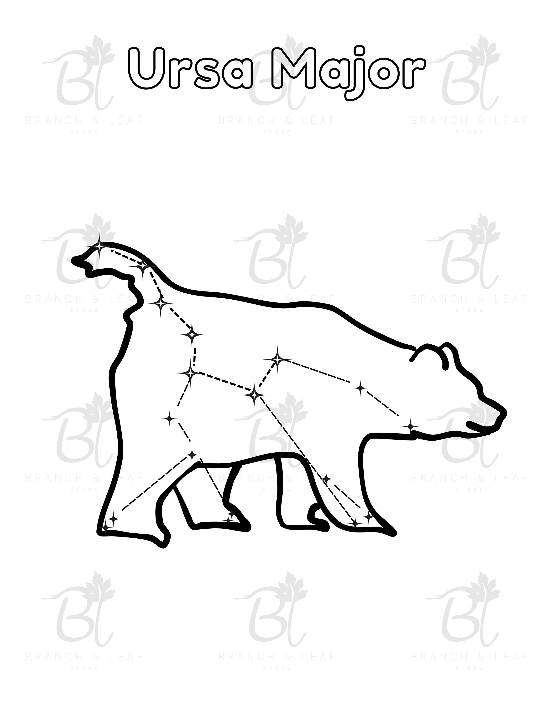 Connect-the-dots: Ursa Major Constellation | Great for Kids Learning to ...