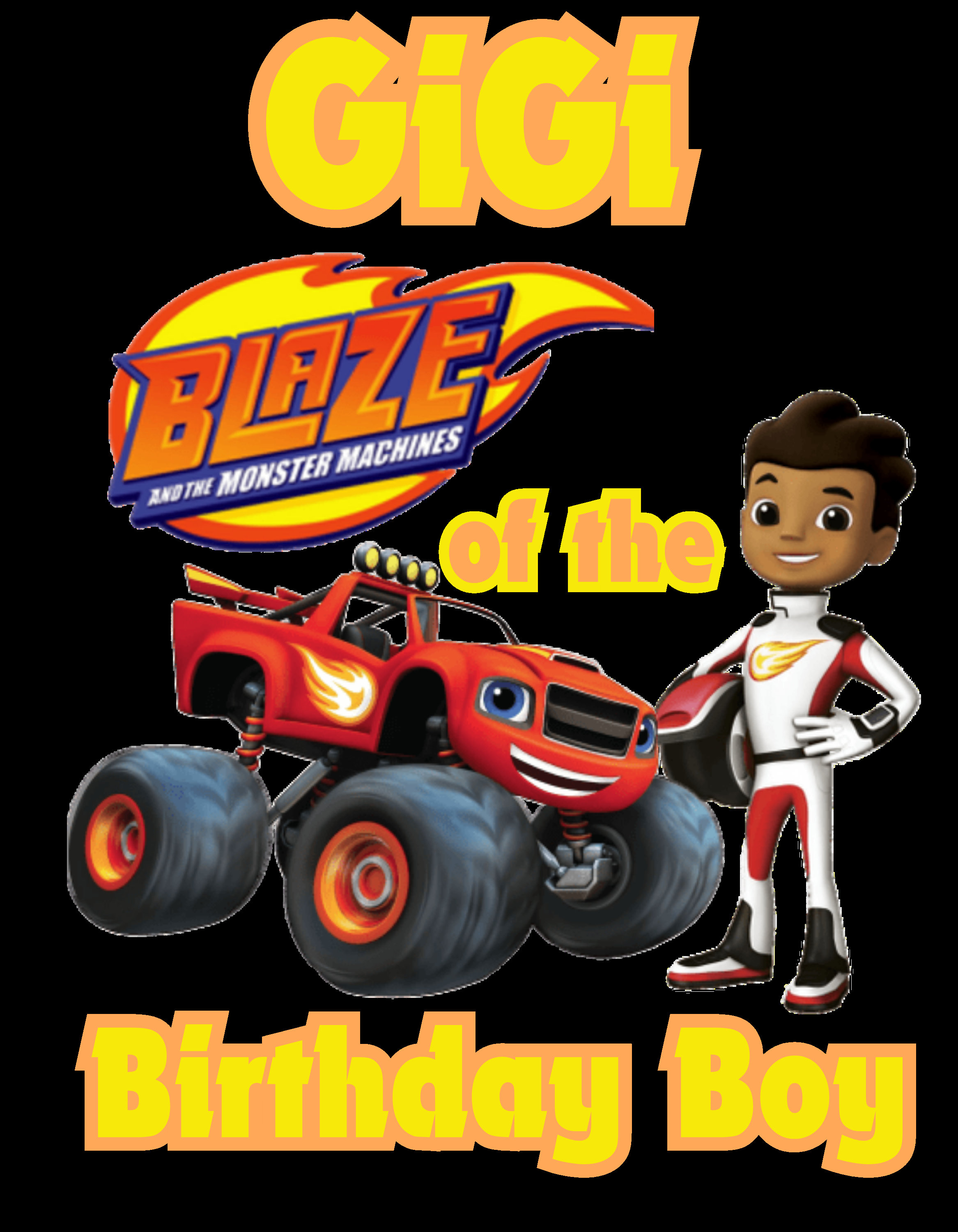 Blaze and the Monster Trucks PNG - Etsy