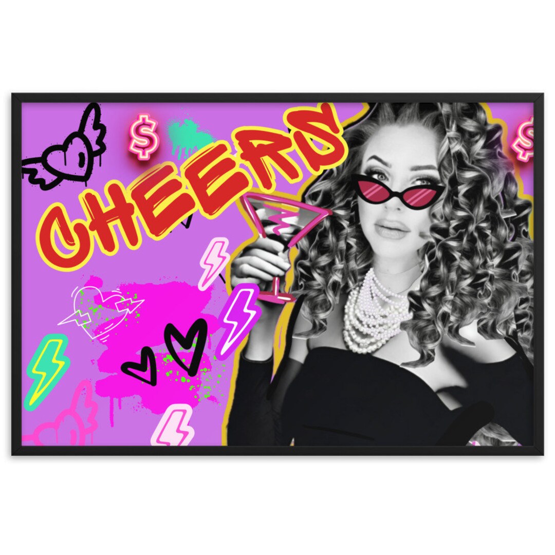 Custom Personalized POP ART Framed Matte Paper Poster - Etsy