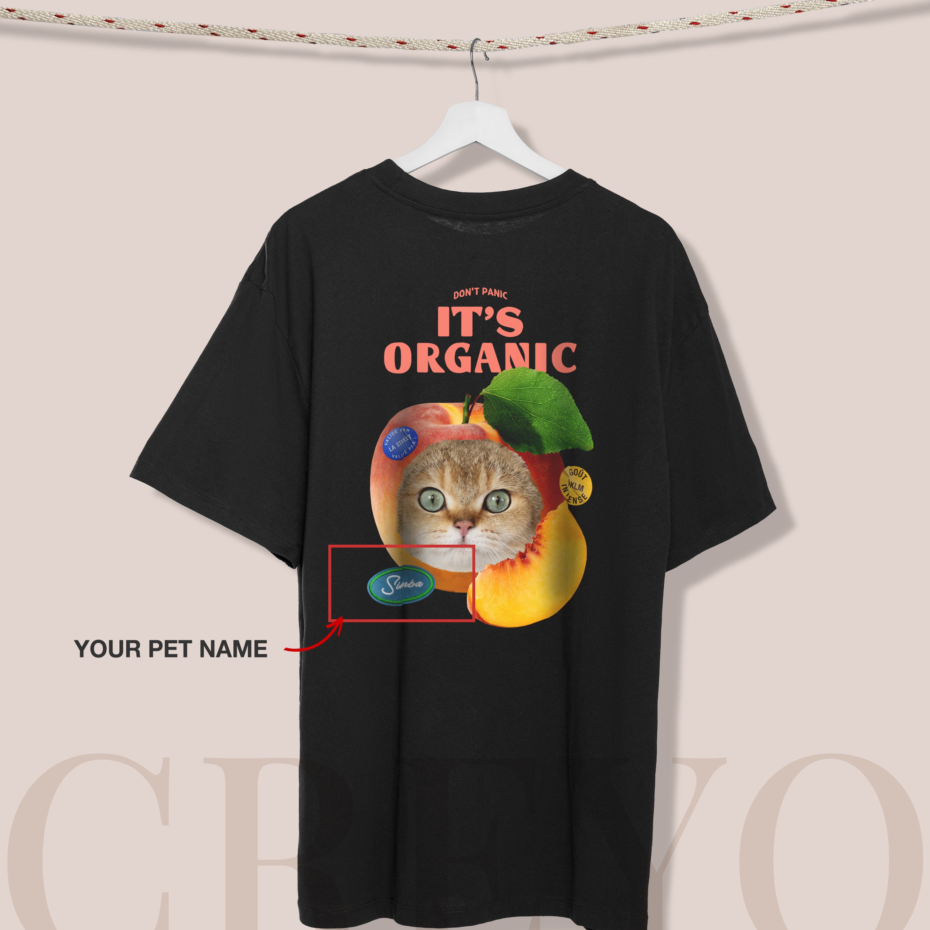 Personalized Pet T-shirt Pet Photo Tshirt for Pet Lover Gift Unique Cat ...