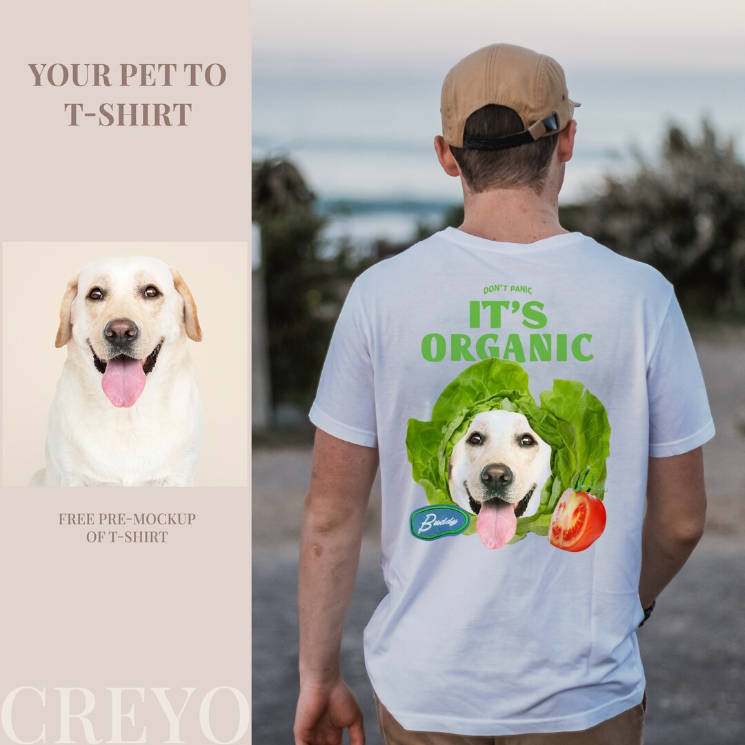 Pet Photo T-shirt Custom Pet Face T Shirt Personalized Pet Tshirt Dog ...