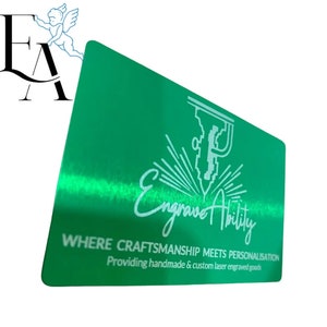 Engraved Metal Business Cards - Etsy