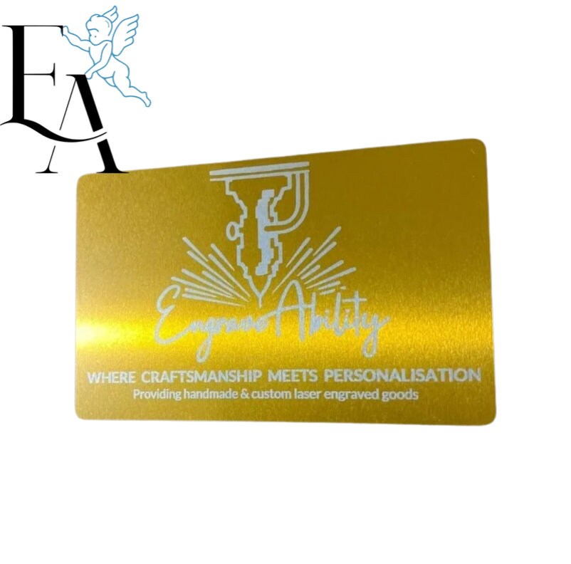 Engraved Metal Business Cards - Etsy