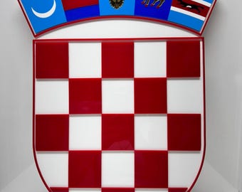 Croatian Coat of Arms SVG & DXF | Hrvatski Grb | Cut File | National ...