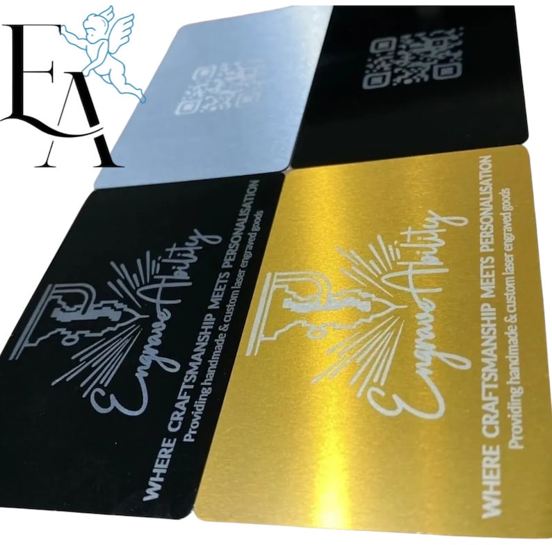 Engraved Metal Business Cards - Etsy
