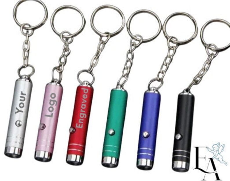 Engraved Flashlight Keychain - Etsy