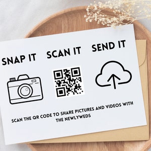 Wedding Photo Sharing QR Code Sign Template (digital Download), Snap It ...