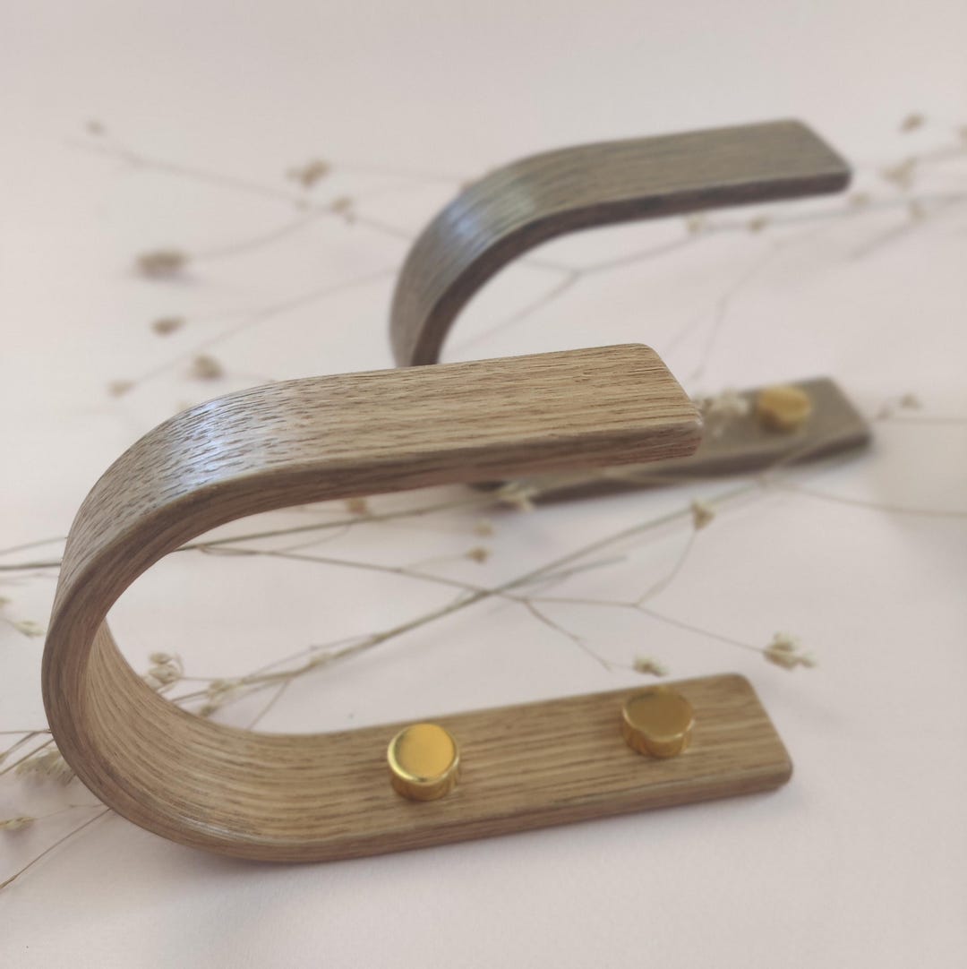 Curtain Holdbacks From Solid Oak Wood, Customizable Curtain Pull-backs ...