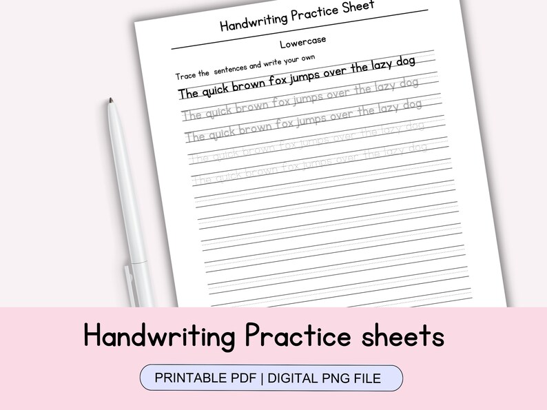 Printable Handwriting Worksheets Writing Sheets Handwriting for School ...