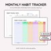 Habit Tracker, Monthly Habit Tracker, January to December, Planner 2024 ...