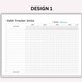 Habit Tracker, Monthly Habit Tracker, January to December, Planner 2024 ...