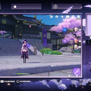 Overlay Pack Raiden Genshin Impact Overlay & Scenes - Etsy