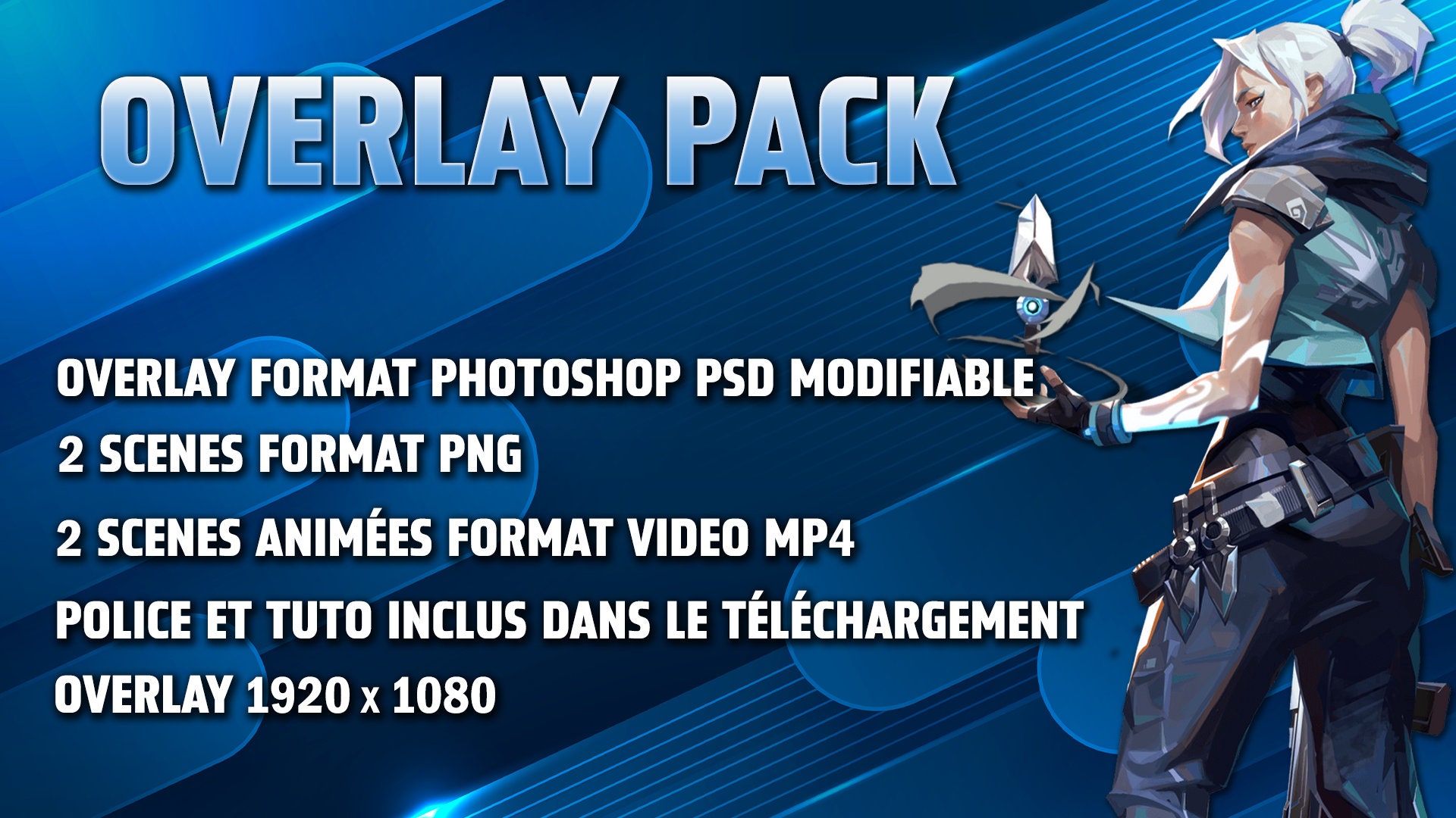 Overlay Pack Blue Valorant Overlay & Scenes - Etsy