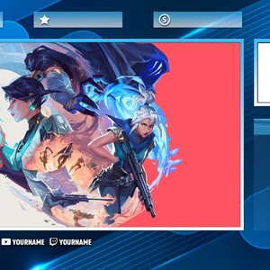 Overlay Pack Blue Valorant Overlay & Scenes - Etsy