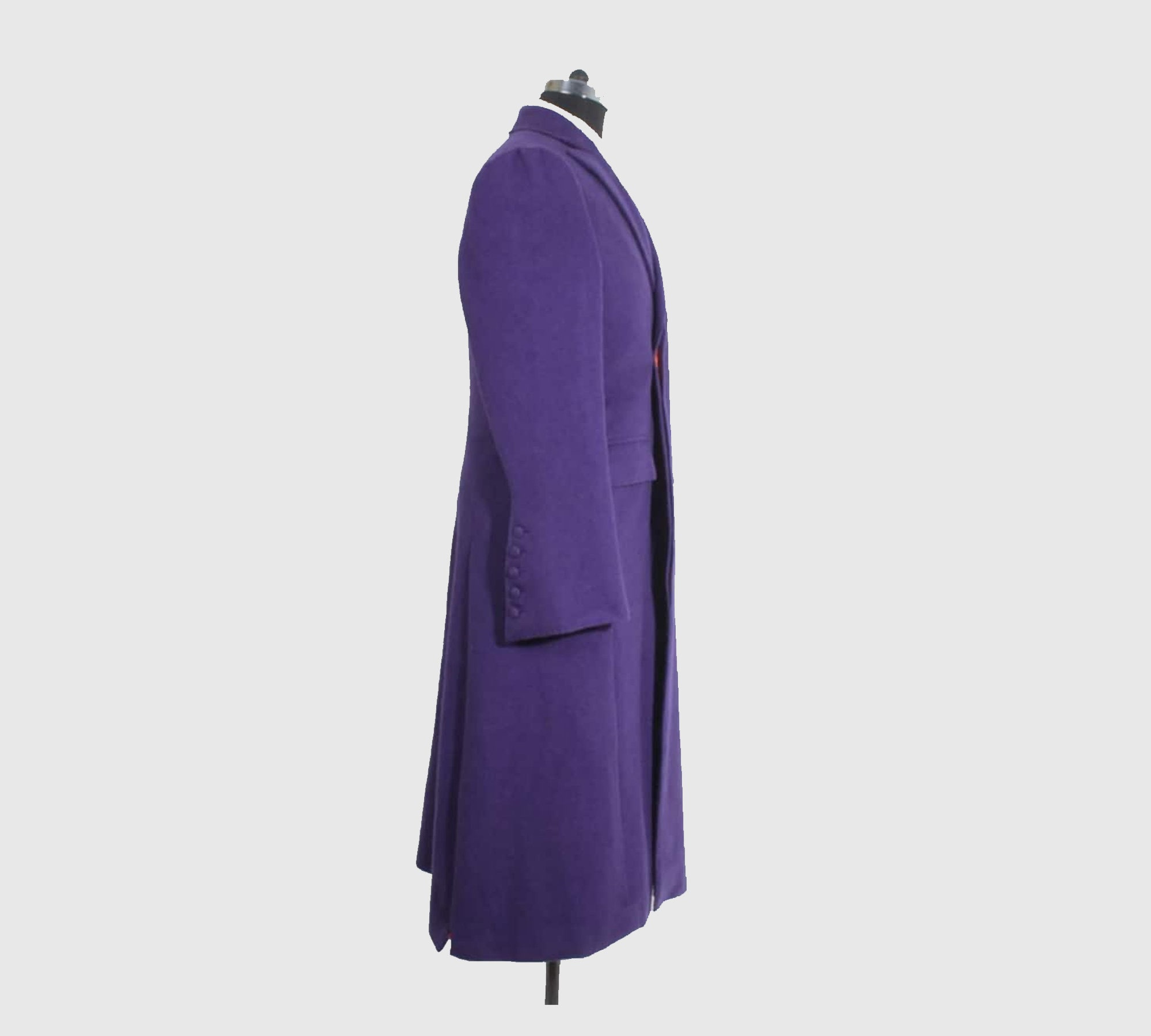 Joker Cosplay Handmade Overcoat, Heath Ledger Long Trench Coat for Men ...