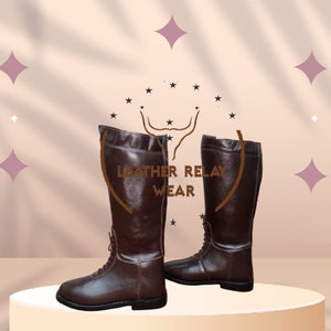 Men Long Shoes, Men Riding Boots, Leather Long Boots, Brown Boots ...