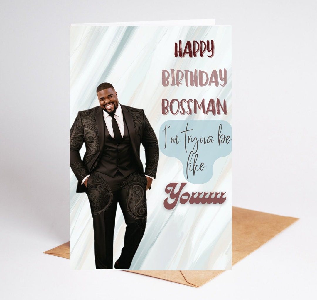 Black Man Birthday Cards, Black Humour Cards, Black Boss Cards ...