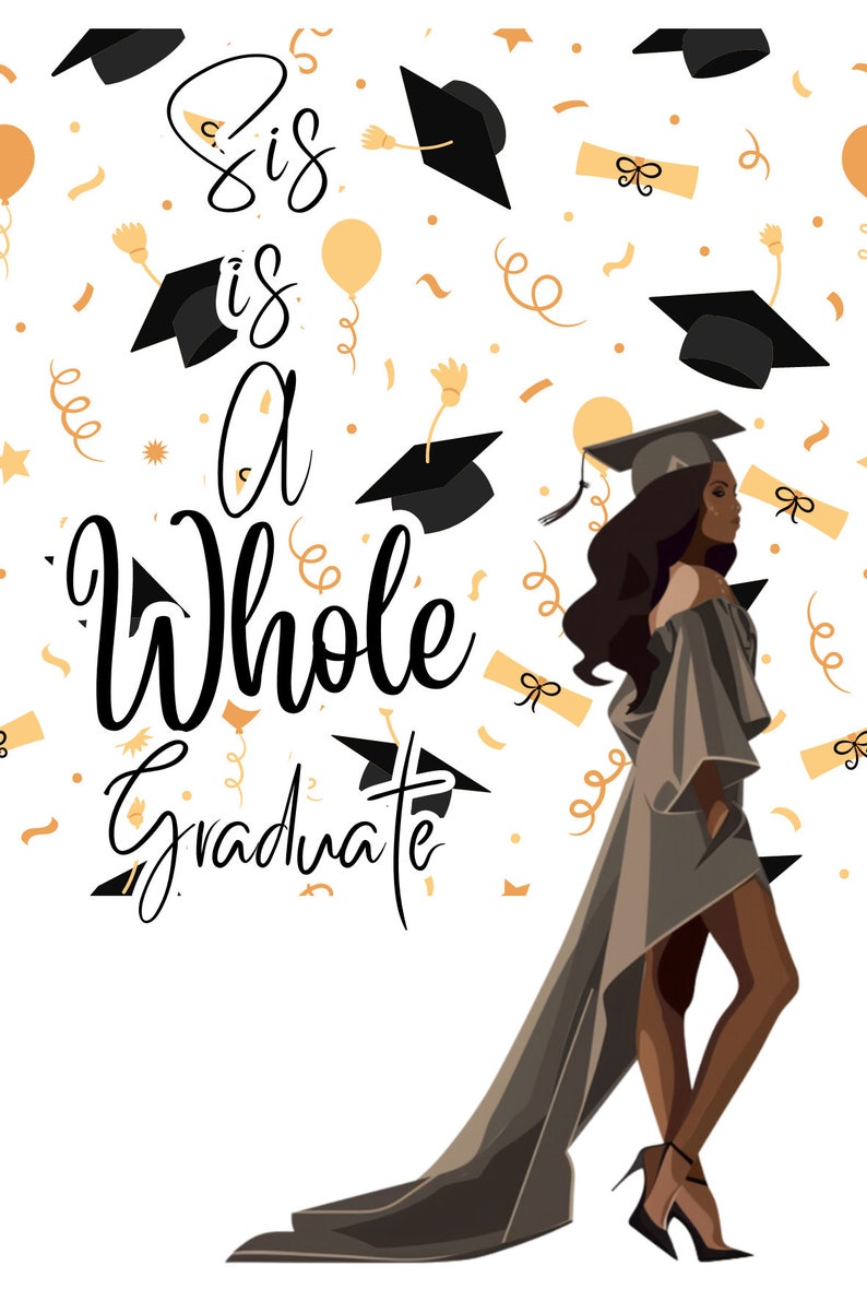 Graduation Card, Class of 2024, Black Girl Graduate, Congratulation ...