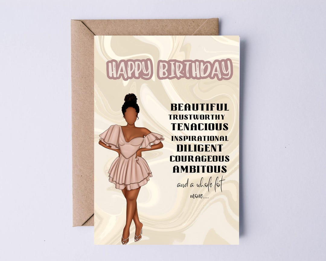 Positive Affirmation Birthday Card, Motivational Birthday Card ...