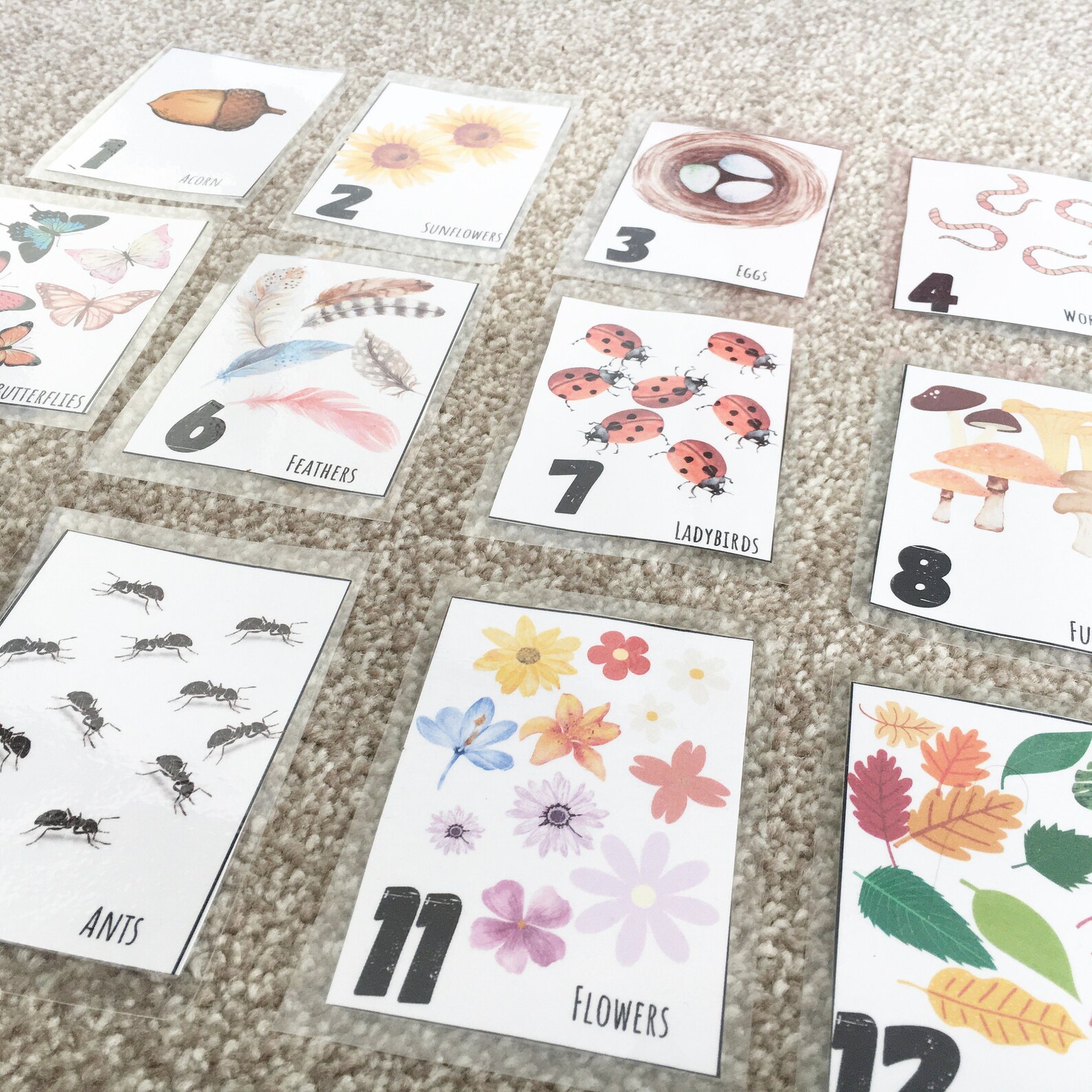 Printable Alphabet/phonics and Numbers Flashcards Morning - Etsy