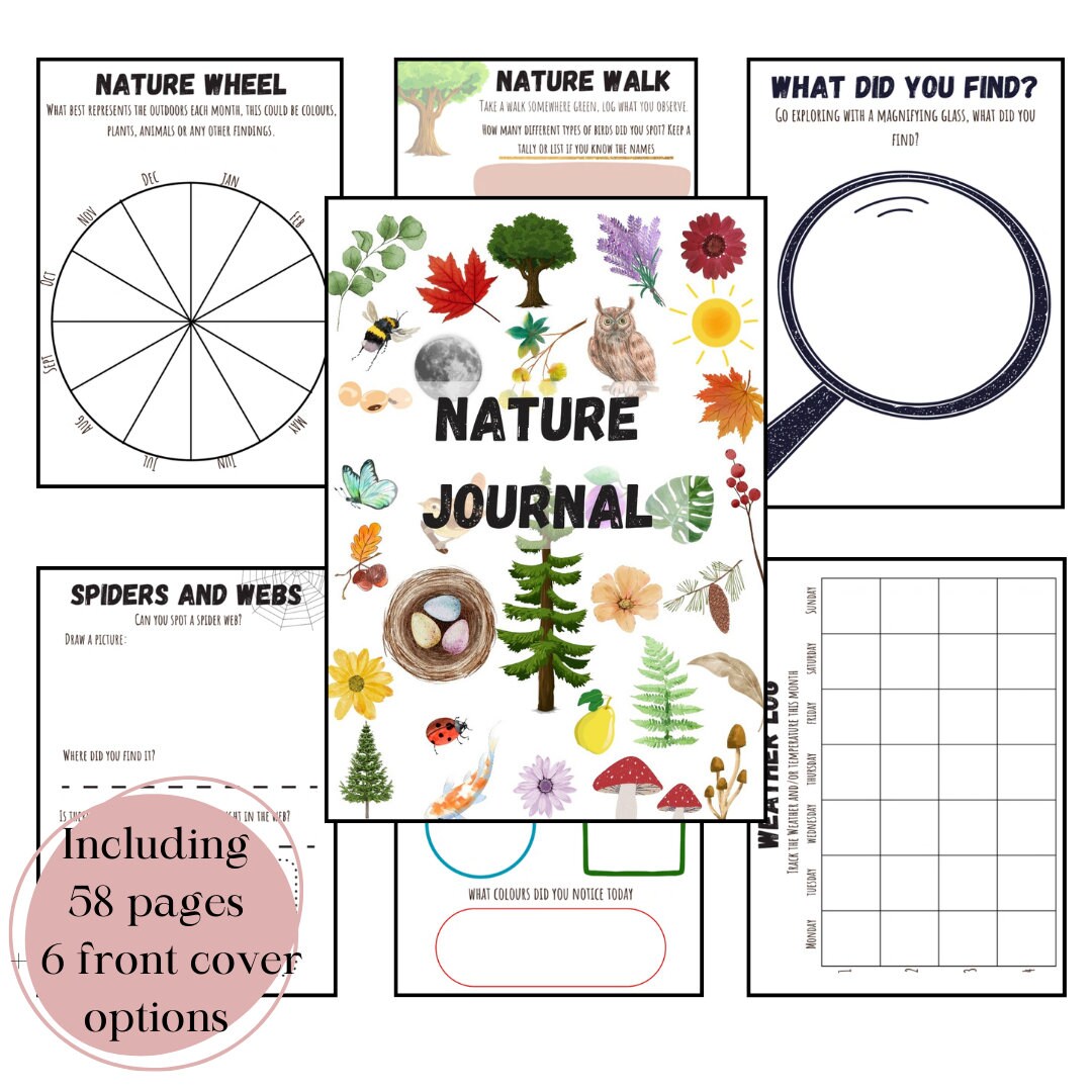 Guided Nature Journal Printable Pack Charlotte Mason Stle Homeschool ...