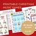 Printable Christmas Music Games, Holiday Music Class, Preschool Music ...