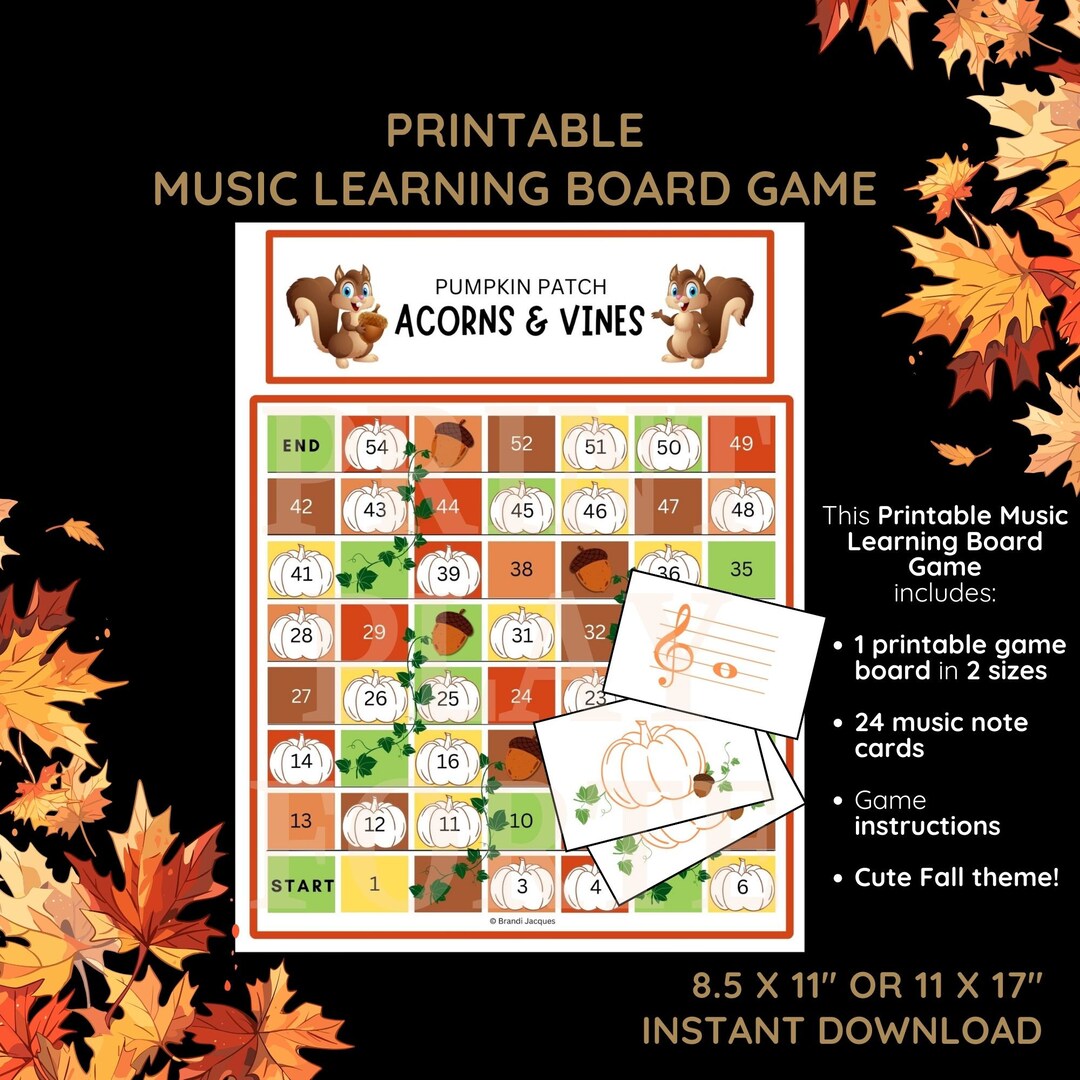 Fall Games Kids Fall Activities Homeschool Worksheets Preschool, Music ...