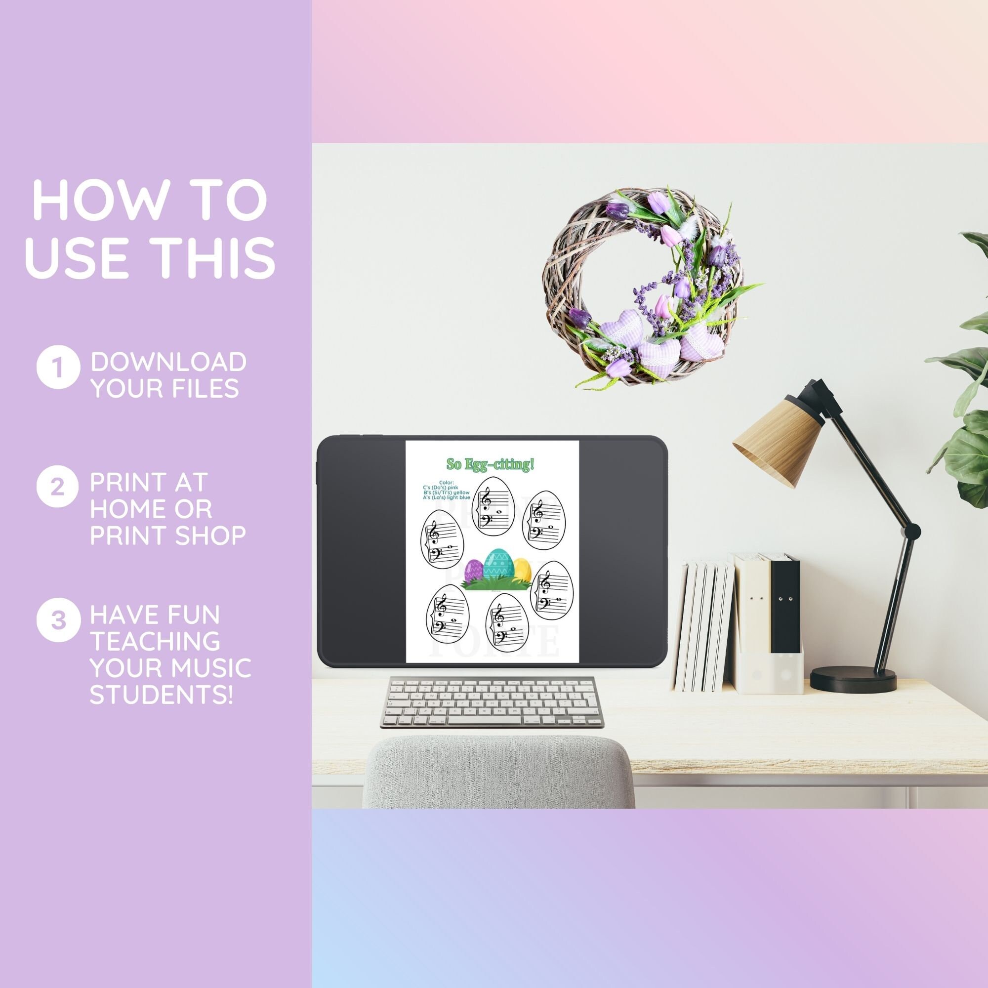 Printable Easter Music Learning Bundle, Easter Piano Lessons Preschool ...